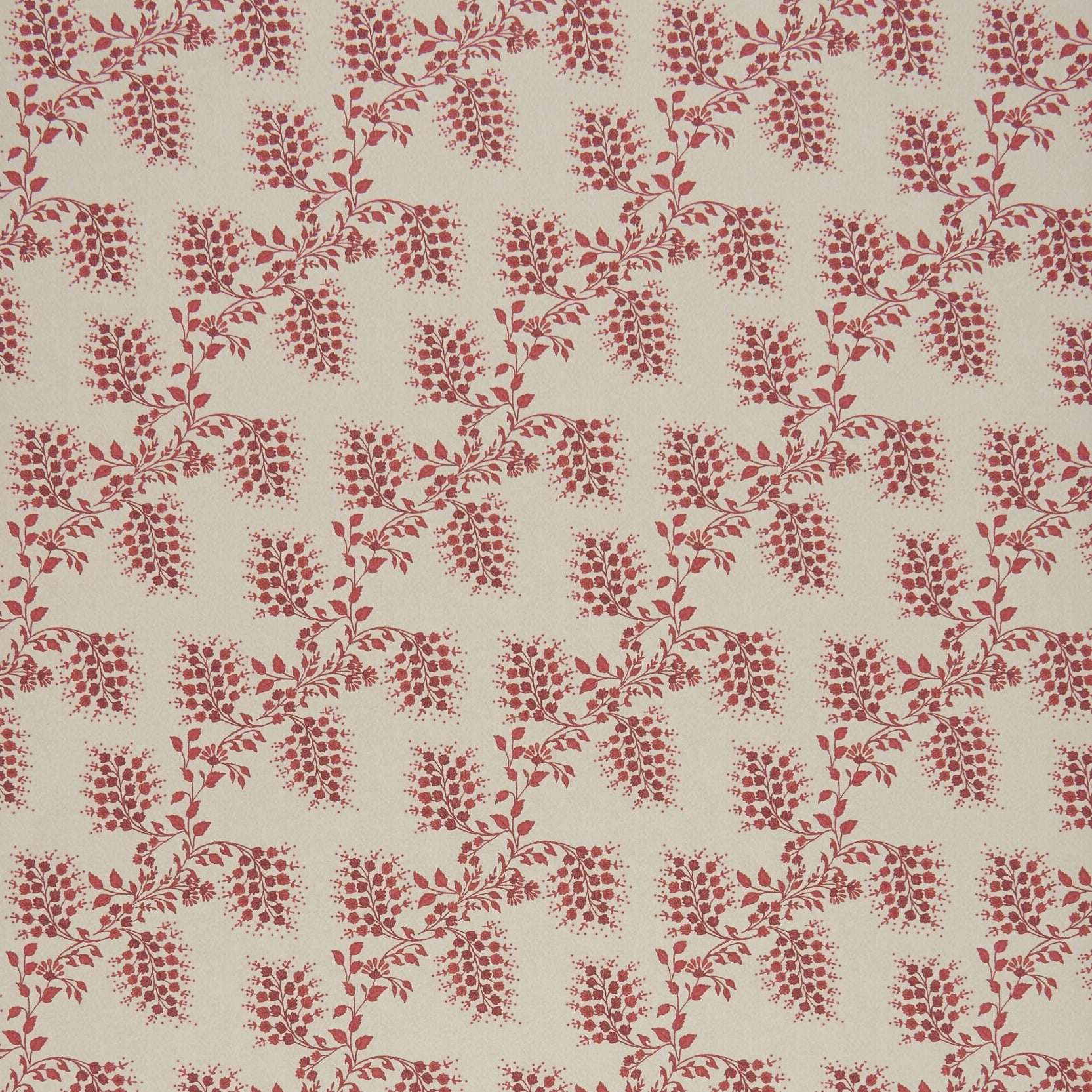 Isabelle Small Red Wallpaper Sample – The Fabric Collective