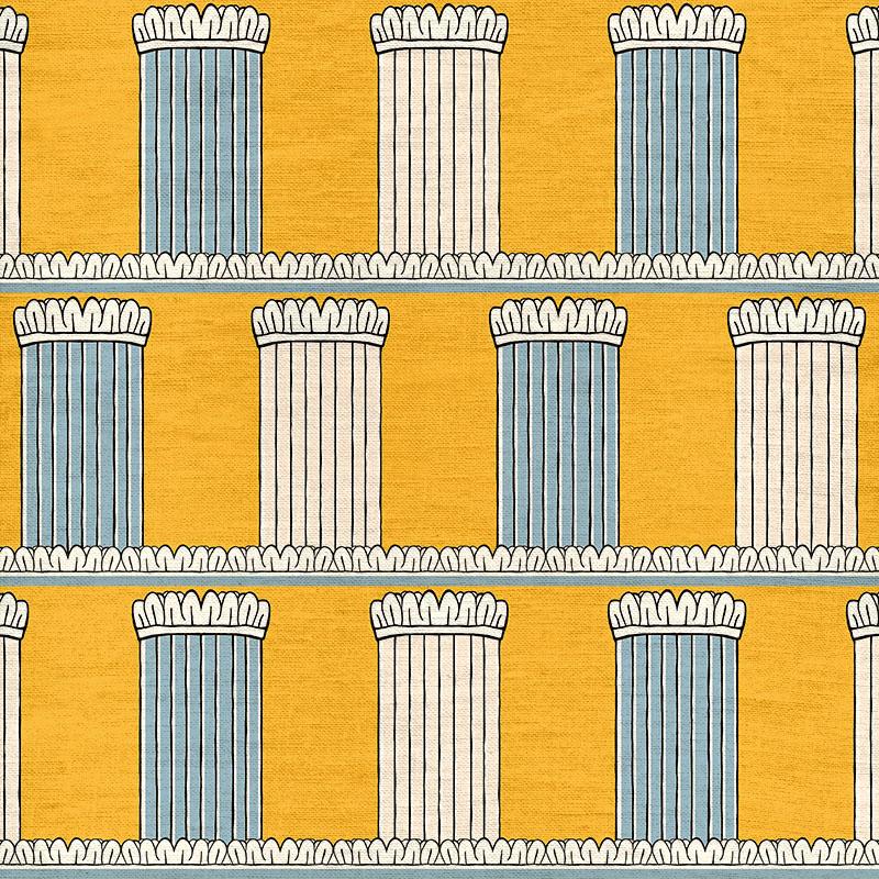 Pillars Yellow Fabric Sample – The Fabric Collective