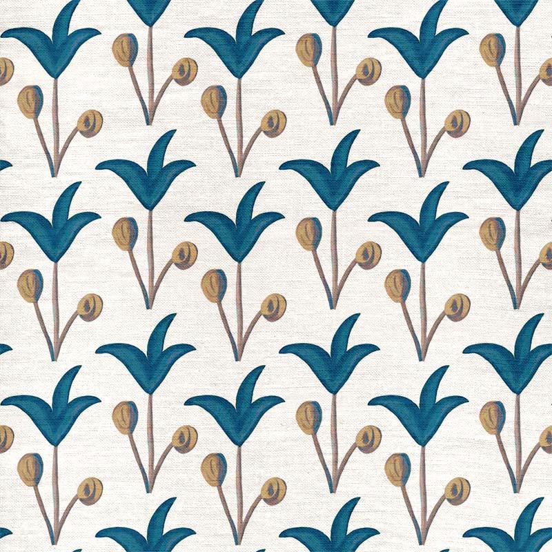 Spring Rhythm Blue Fabric Sample – The Fabric Collective