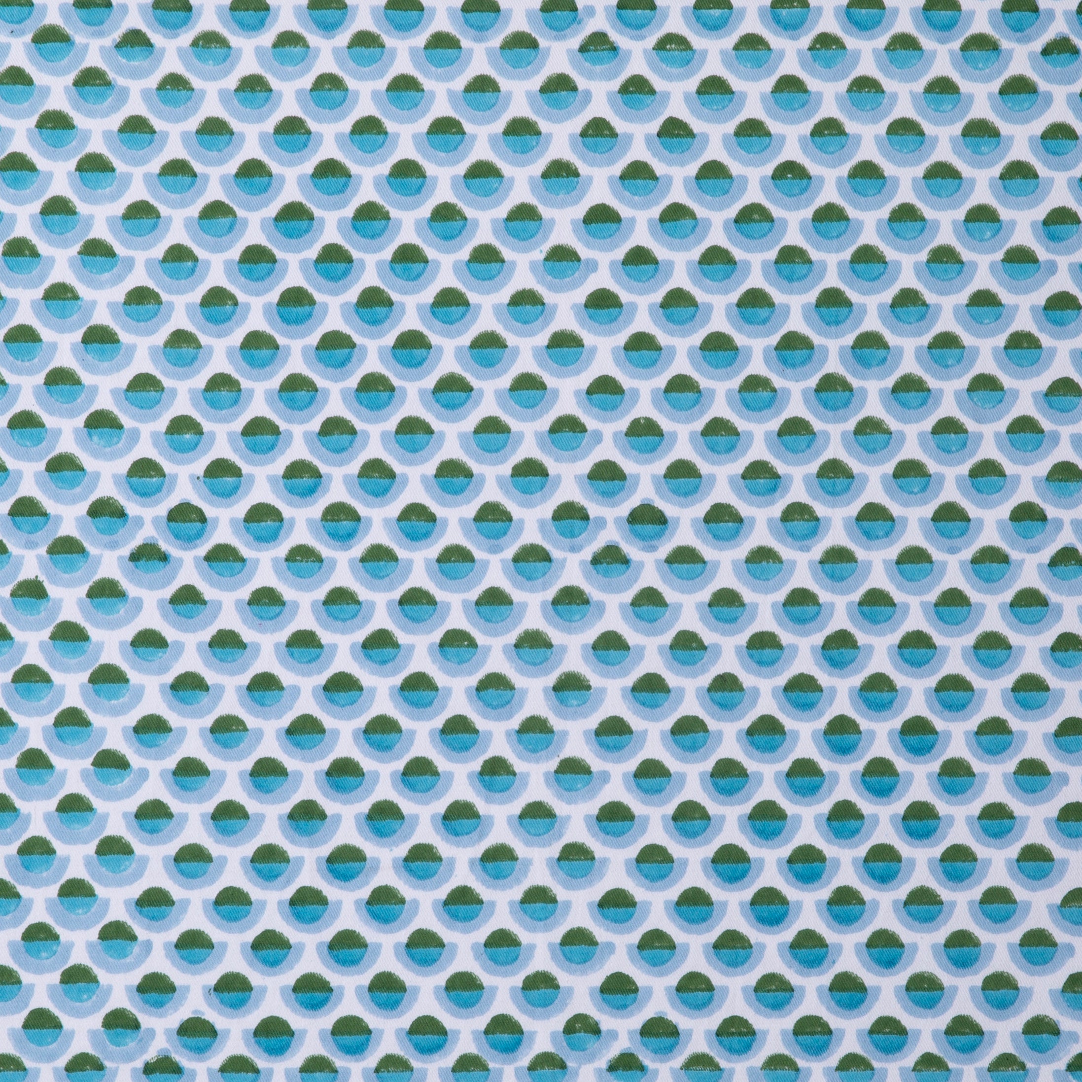 Olga Ocean Block Print Fabric Sample – The Fabric Collective