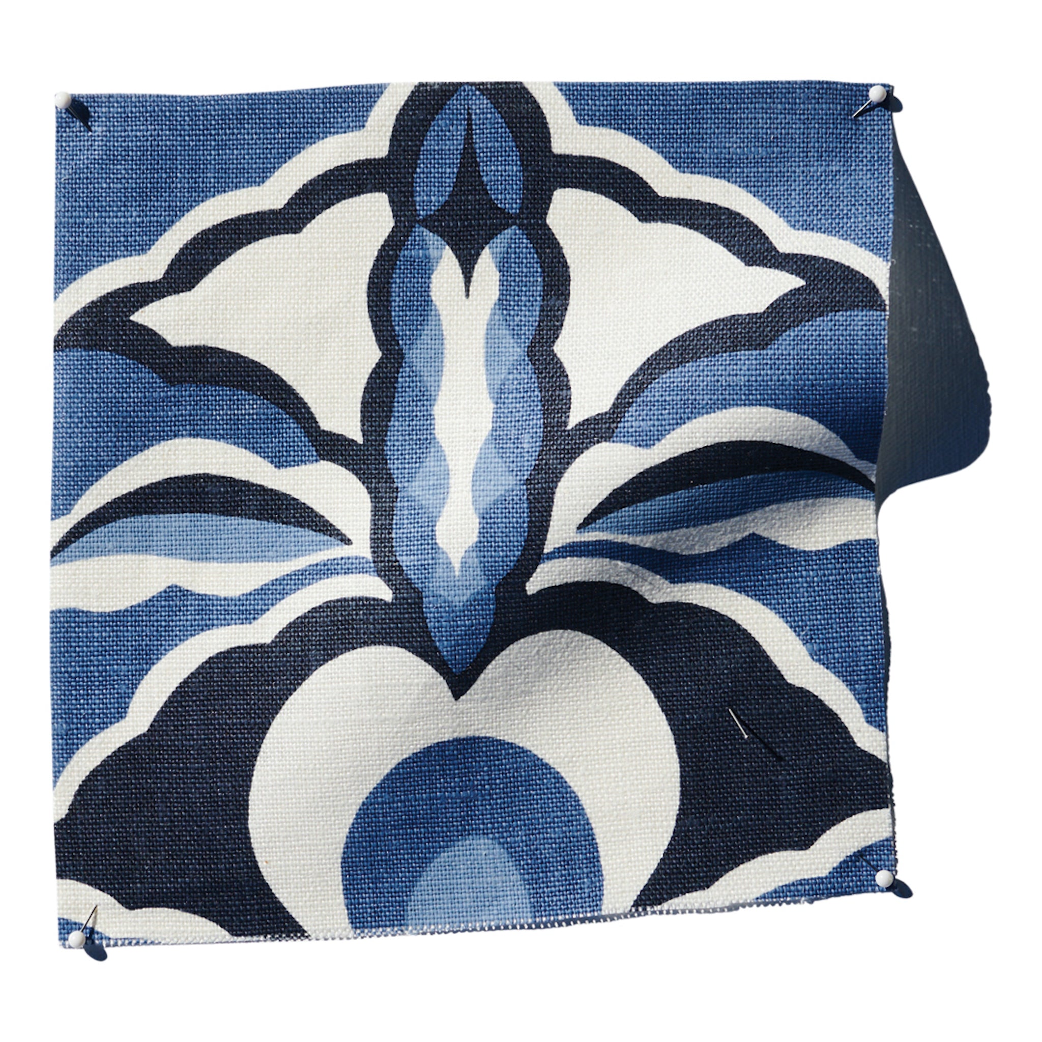 Capri Prussian Blue Fabric Sample – The Fabric Collective
